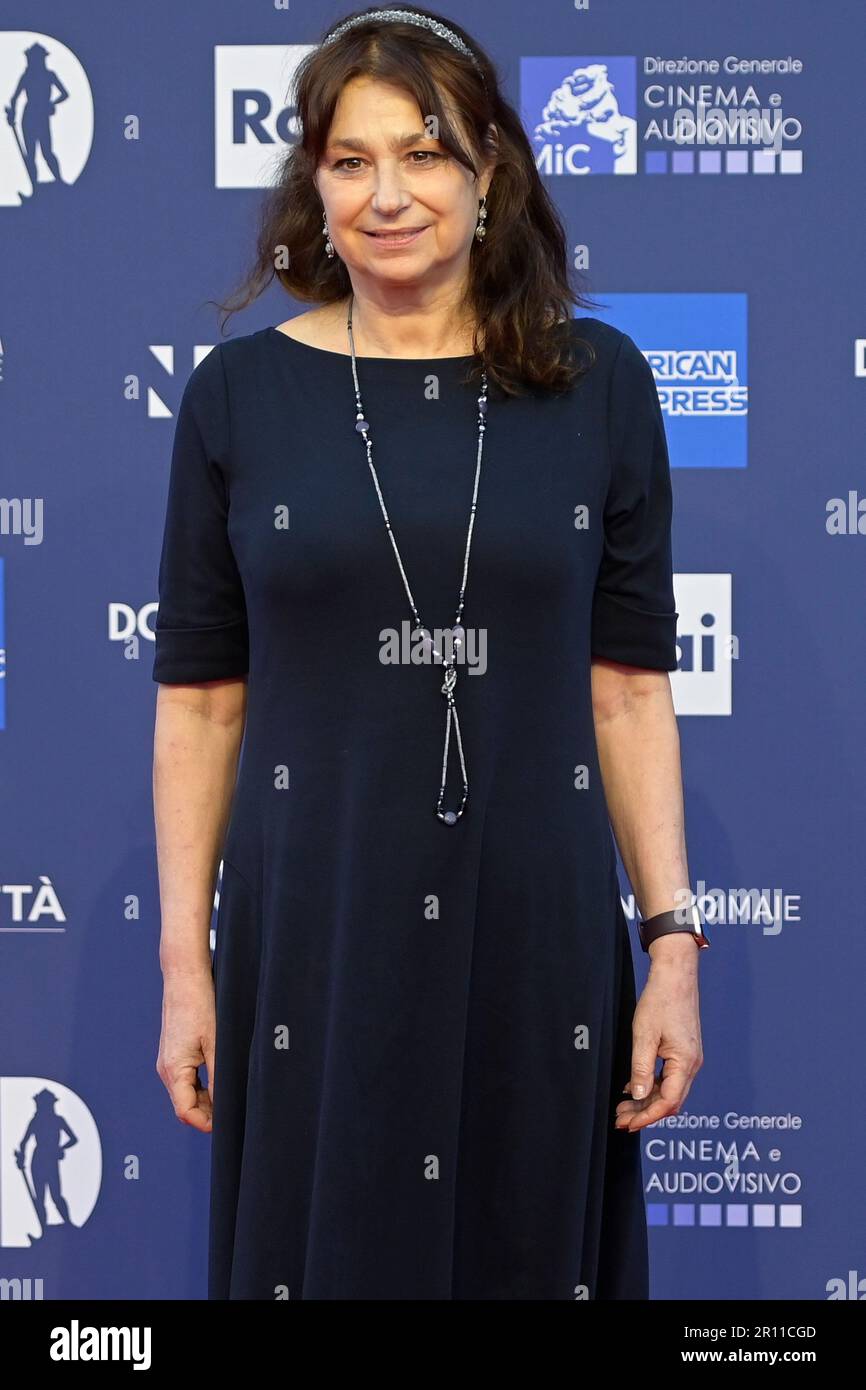 Rome, Italy. 10th May, 2023. Francesca Archibugi attends the red carpet ...