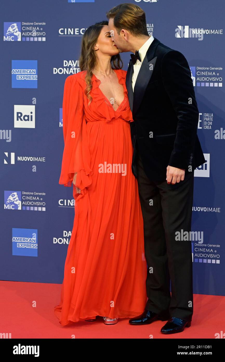 Rome, Italy. 10th May, 2023. Irene Forti (L) and Alessandro Borghi (R ...