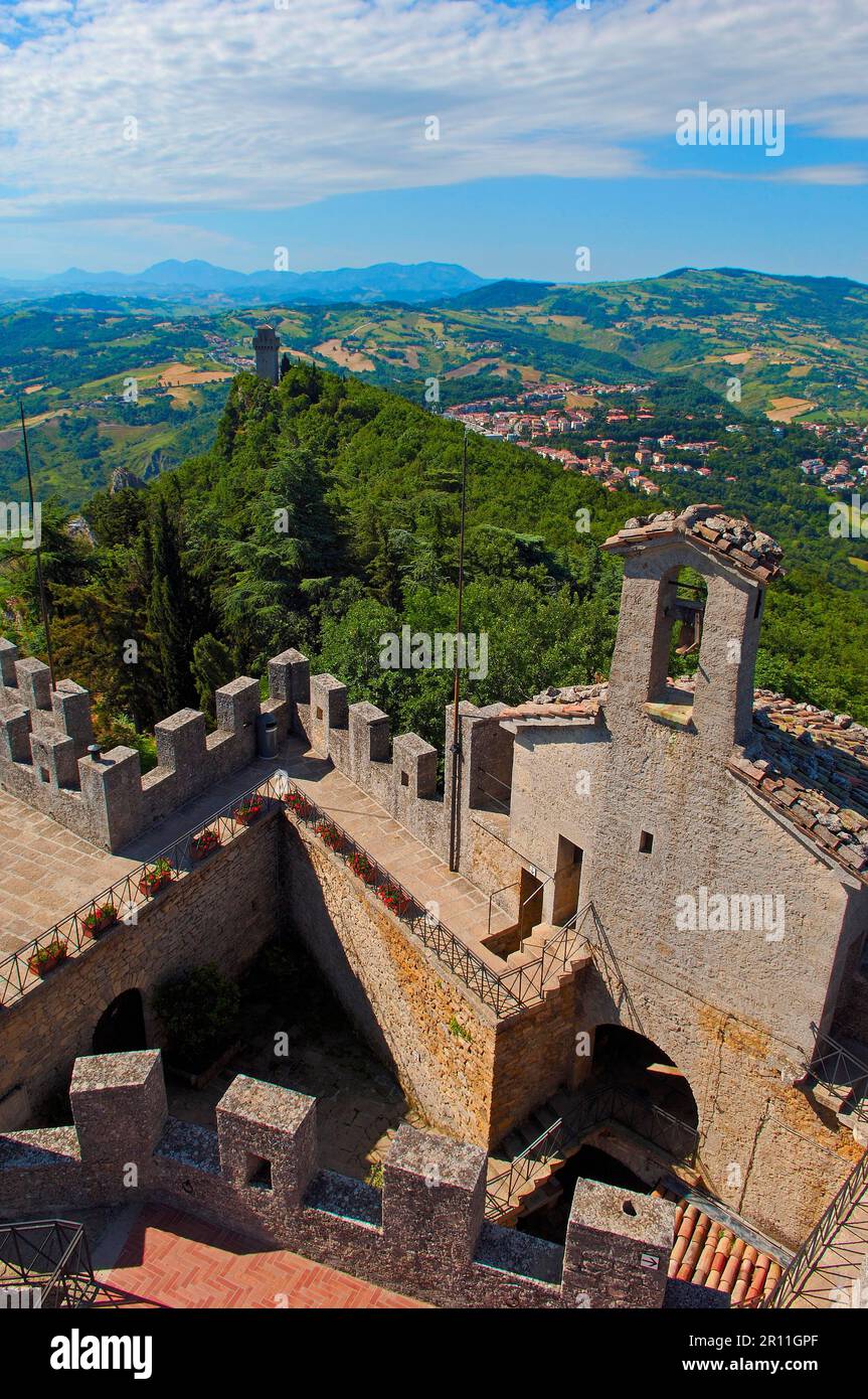 San Marino, Rocca fratta, Fratta Tower, Monte Titano, Republic of San ...