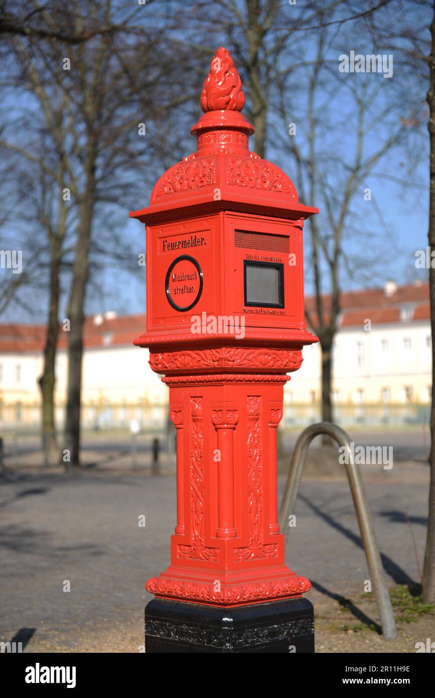 Historic fire alarm, Spandauer Damm, Charlottenburg, Berlin, Germany ...