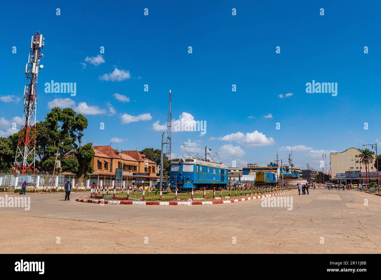 Train station of Lubumbashi, DR Congo Stock Photo - Alamy