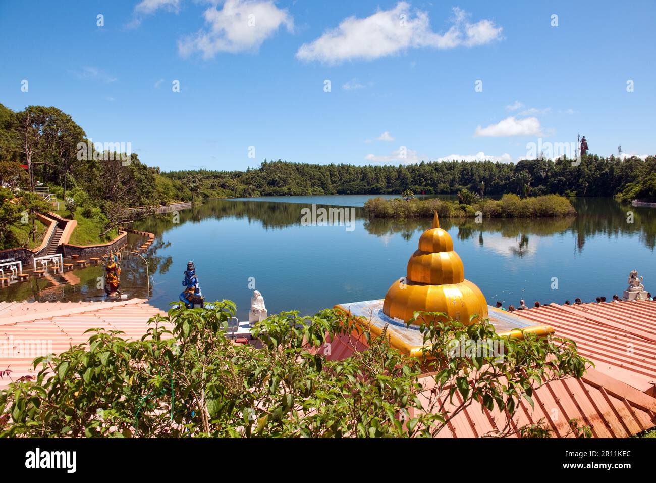 Sacred Hindu Lake Ganga Talao, Indian Ocean, Grand Bassin, Mauritius ...