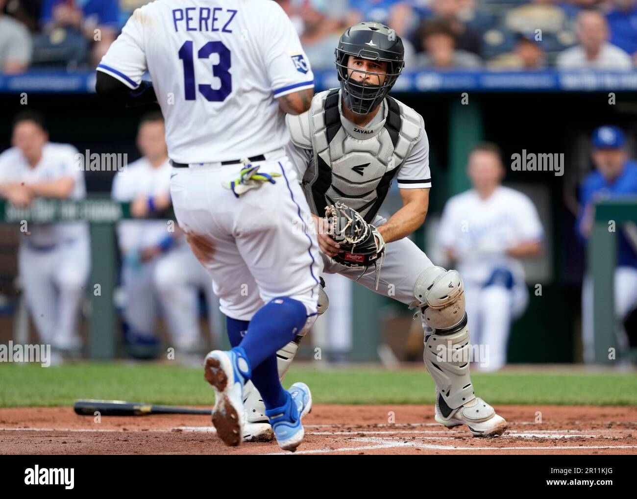 MAY 10, 2023: Chicago White Sox catcher Seby Zavala (44) waits at the ...