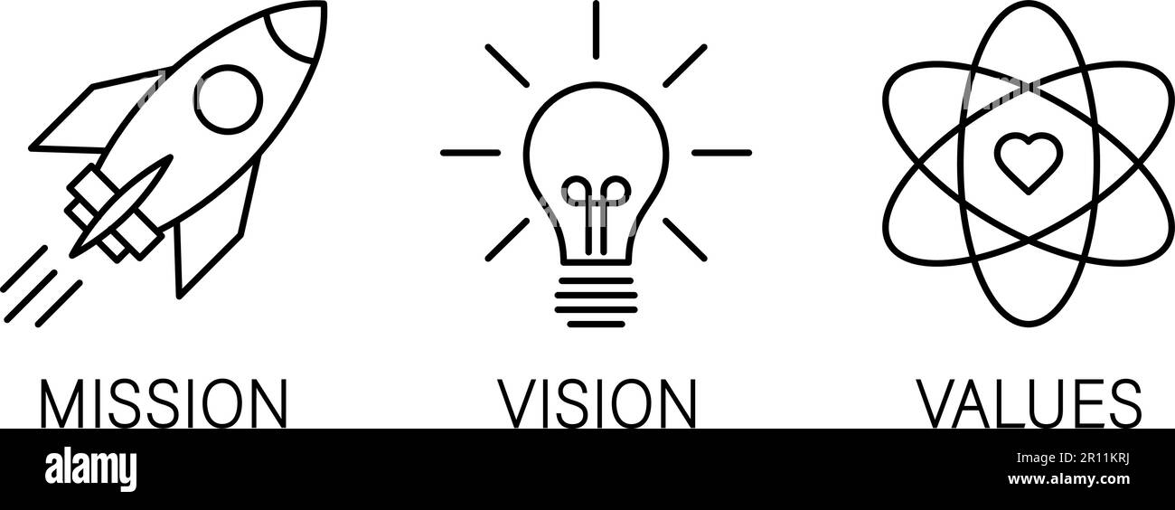 Core values icons hi-res stock photography and images - Alamy