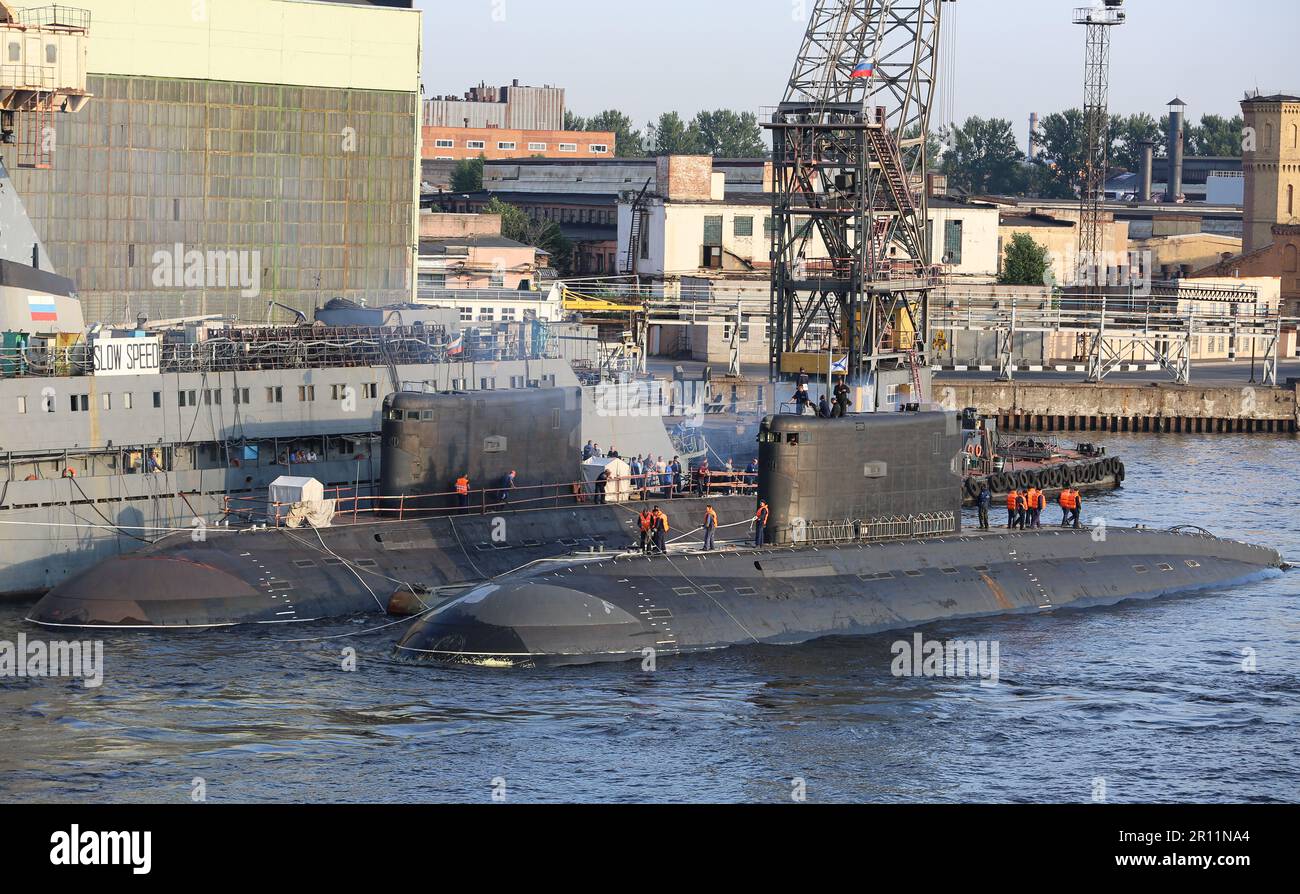 Russian navy attack submarines Improved Kilo class Project 636.3 ...