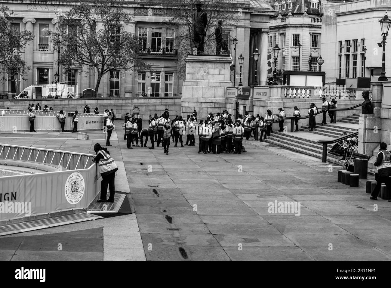 King charles crowd Black and White Stock Photos & Images - Alamy