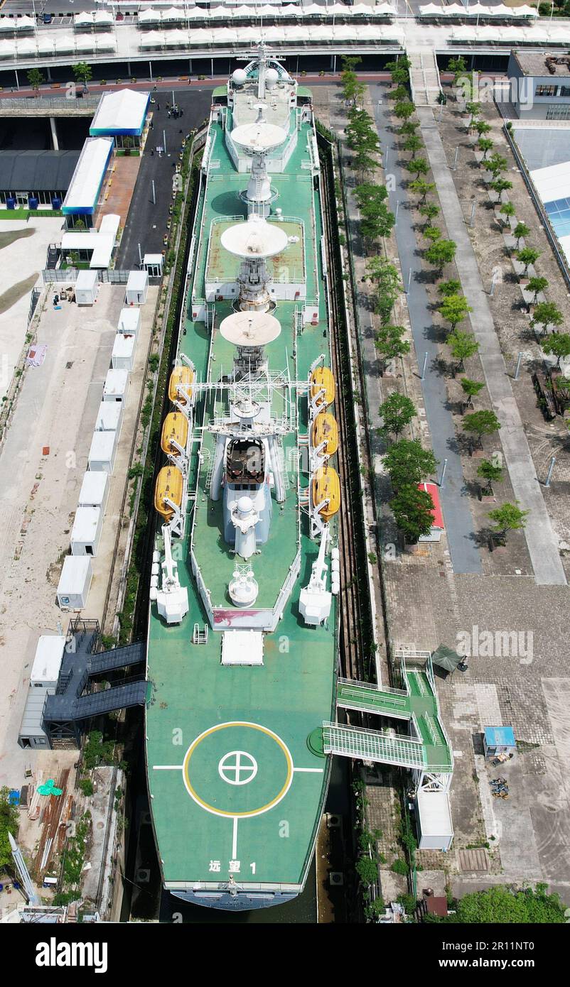 SHANGHAI, CHINA - MAY 10, 2023 - The Yuanwang-1 survey ship is seen in ...