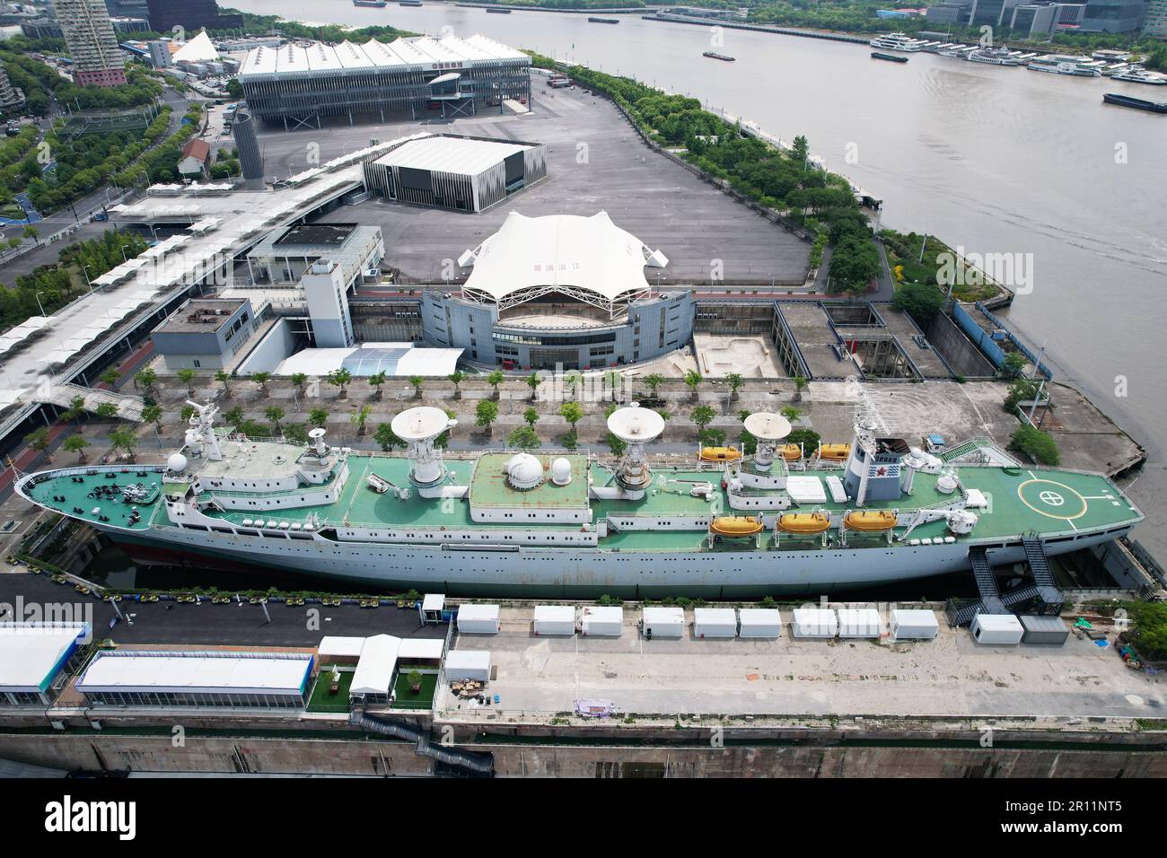 SHANGHAI, CHINA - MAY 10, 2023 - The Yuanwang-1 survey ship is seen in ...