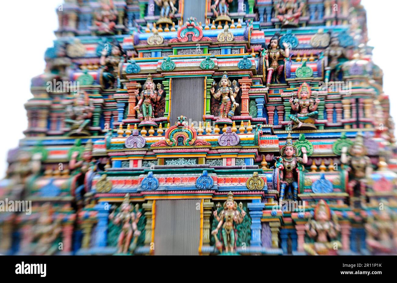 Sri Maha Mariamman Temple on Silom Road, Bangkok, Thailand Stock Photo ...