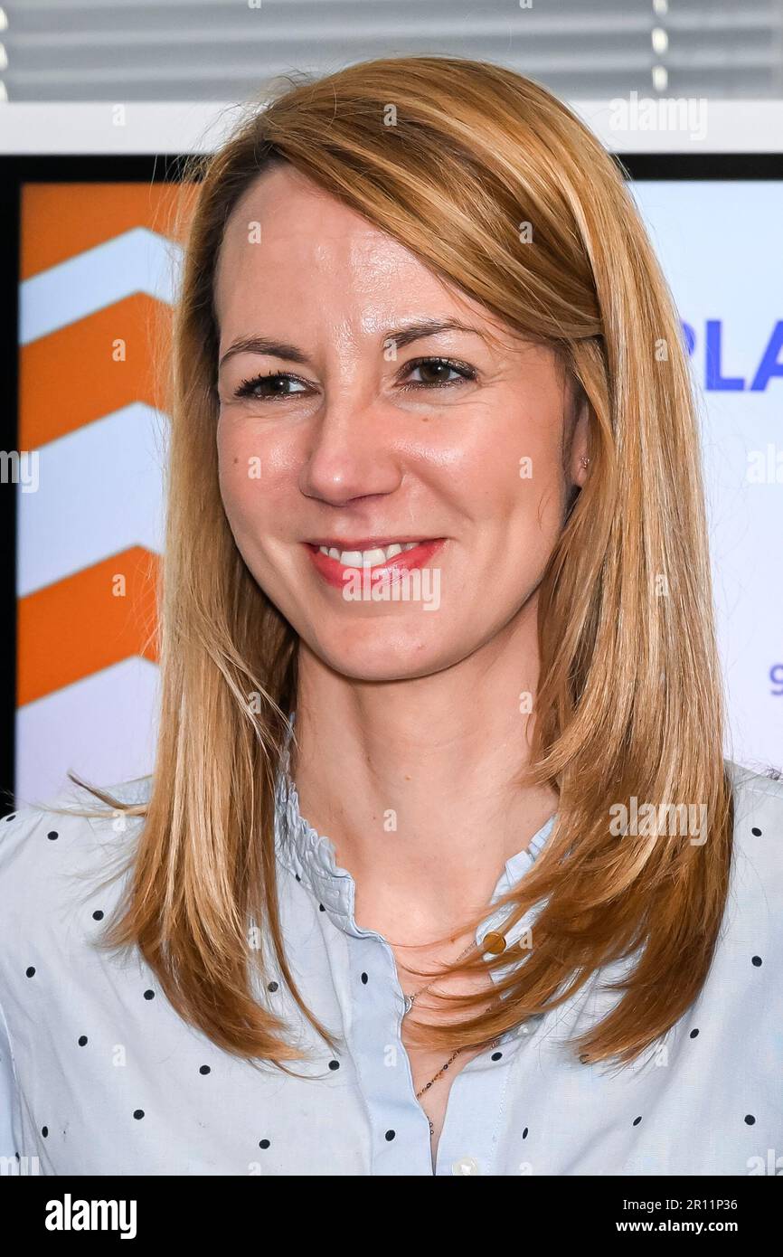 Levallois Perret, France. 10th May, 2023. Agnes Pottier-Dumas, mayor of ...