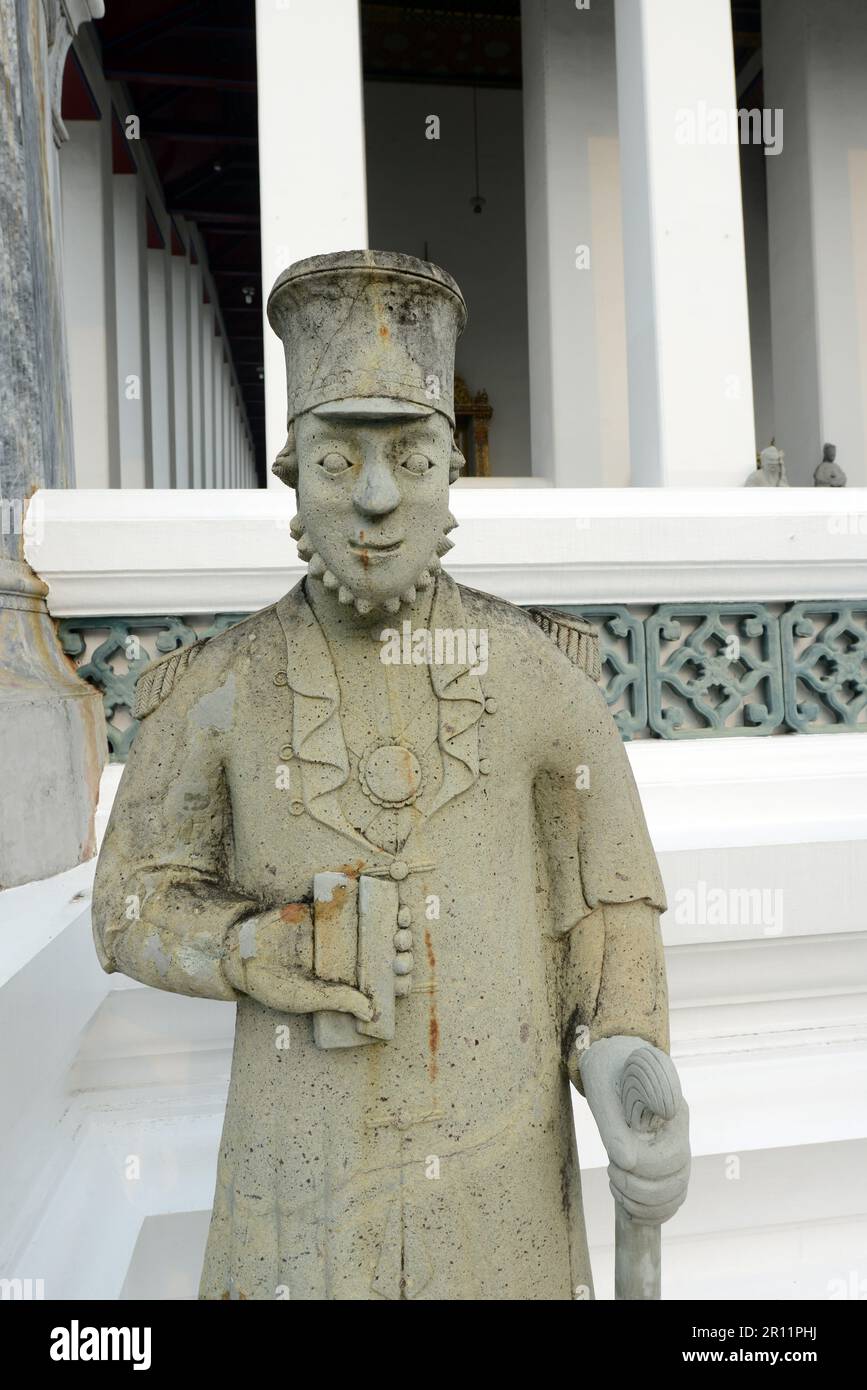 The Ordination hall in Wat Suthat, Bangkok, Thailand Stock Photo - Alamy