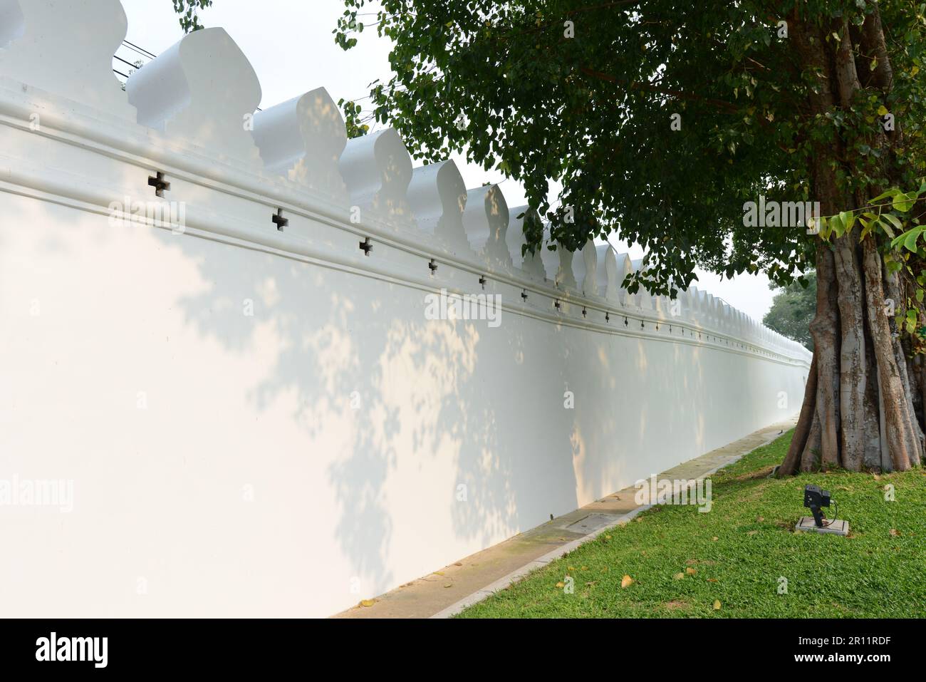 The Mahakan Fort Park with the old city wall in Bangkok, Thailand Stock ...