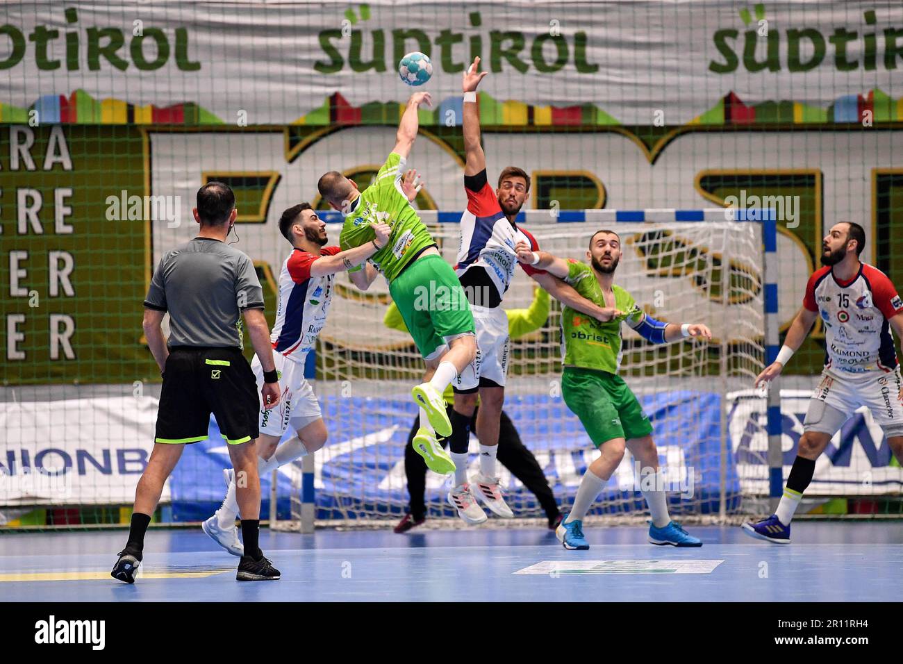 Brixen, Italy. 10th May, 2023. Brixen Handball - Raimond Handball ...