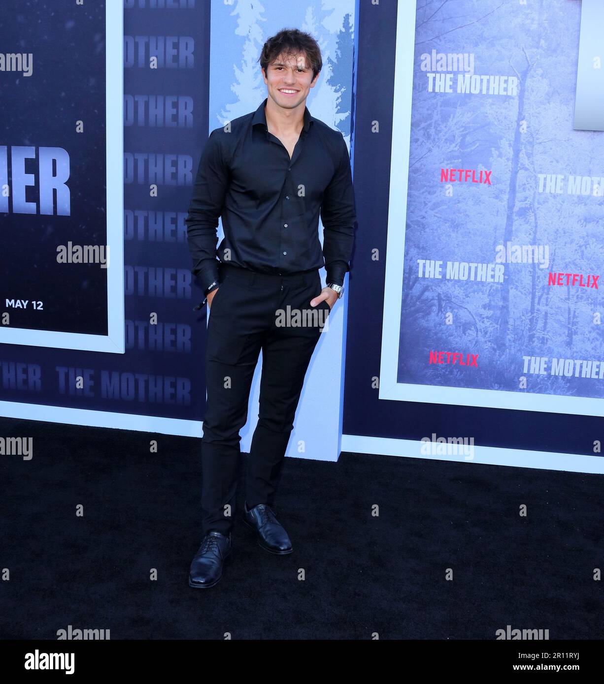 USA. 10th May, 2023. Luis Ortner arrives at The Mother Premiere held at ...