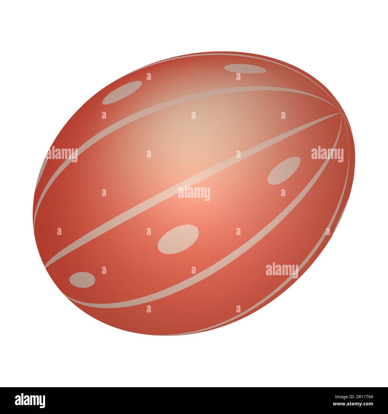 Festive holiday Easter egg. Realistic mother of pearl shiny egg decorated with matte pink ...