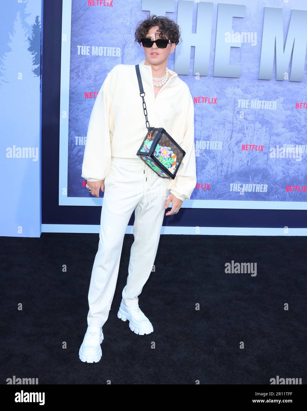 USA. 10th May, 2023. Leo Mahala arrives at The Mother Premiere held at ...