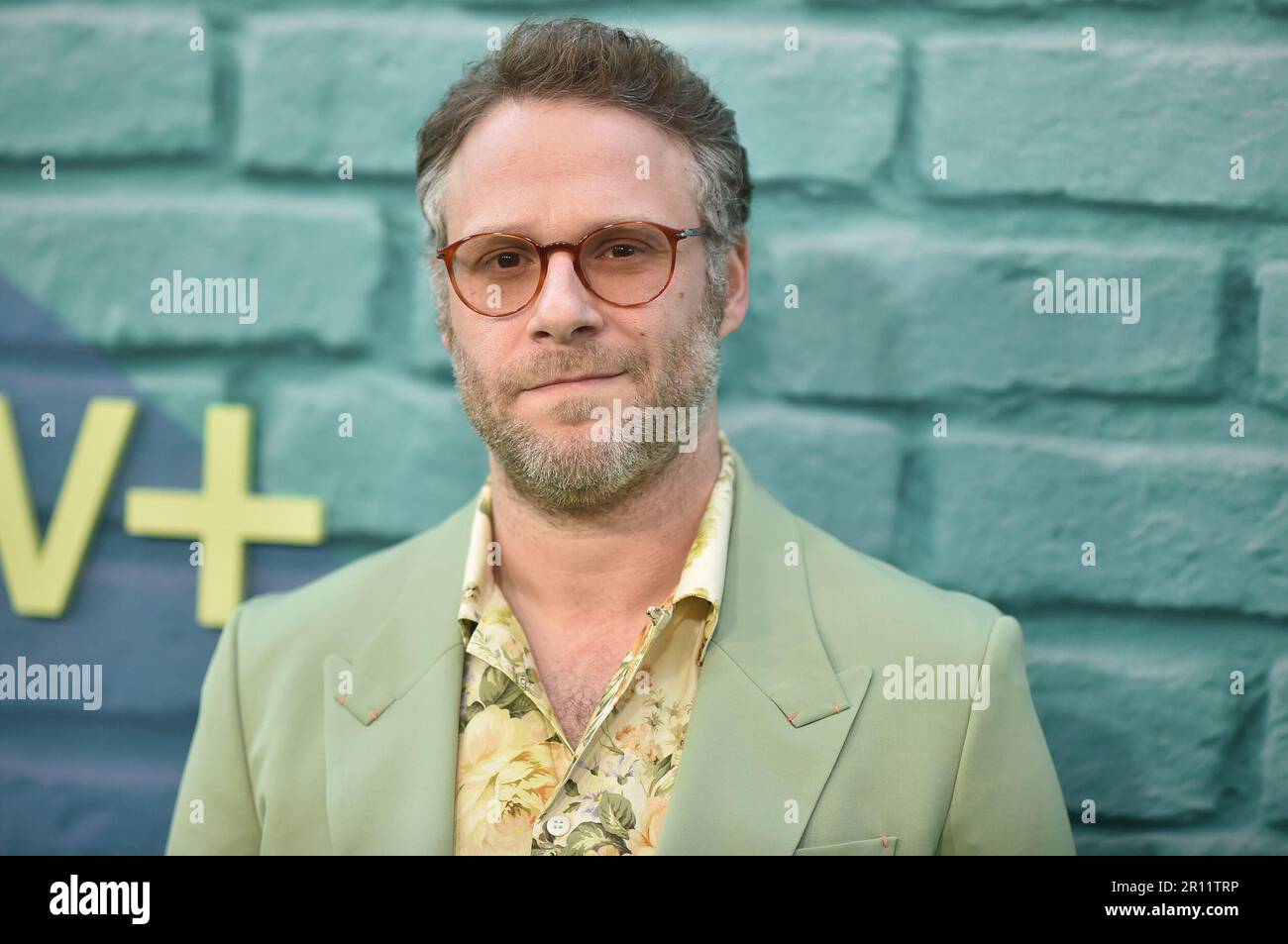 Seth Rogen arrives at the premiere of "Platonic" on Wednesday, May 10 ...
