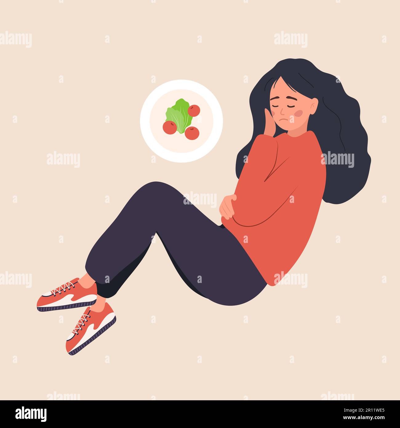 Depressed Cartoon Characters Eating