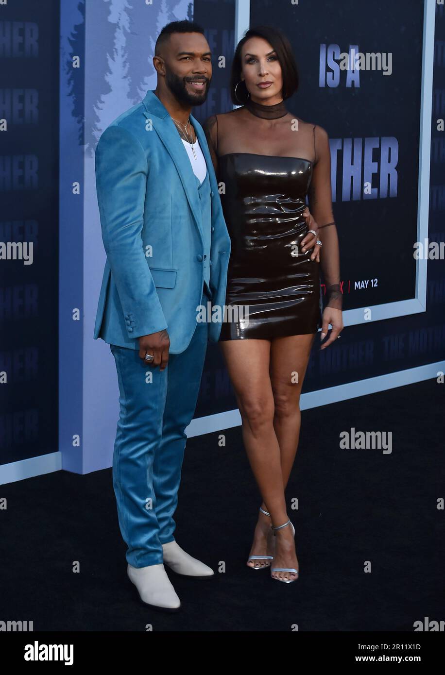 Omari Hardwick, left, and Jennifer Pfautch arrive at the Los Angeles ...