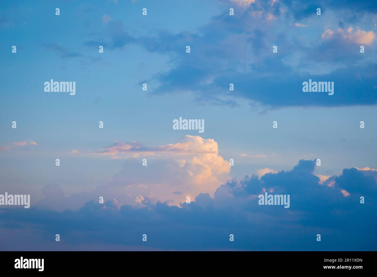 Sky and clouds before sunset background Stock Photo - Alamy