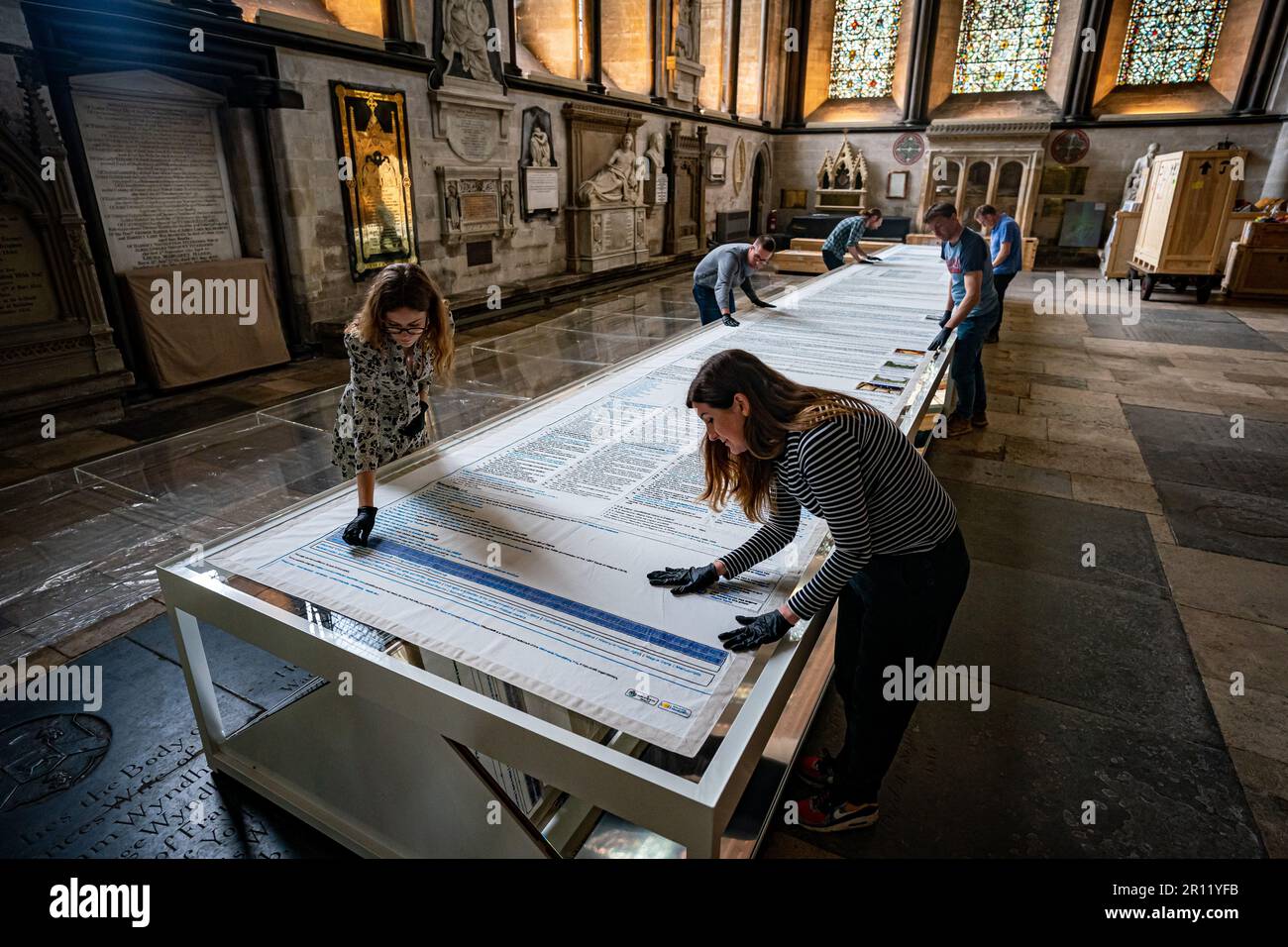 Salisbury cathedral staff make final checks to artist Cornelia Parker's ...