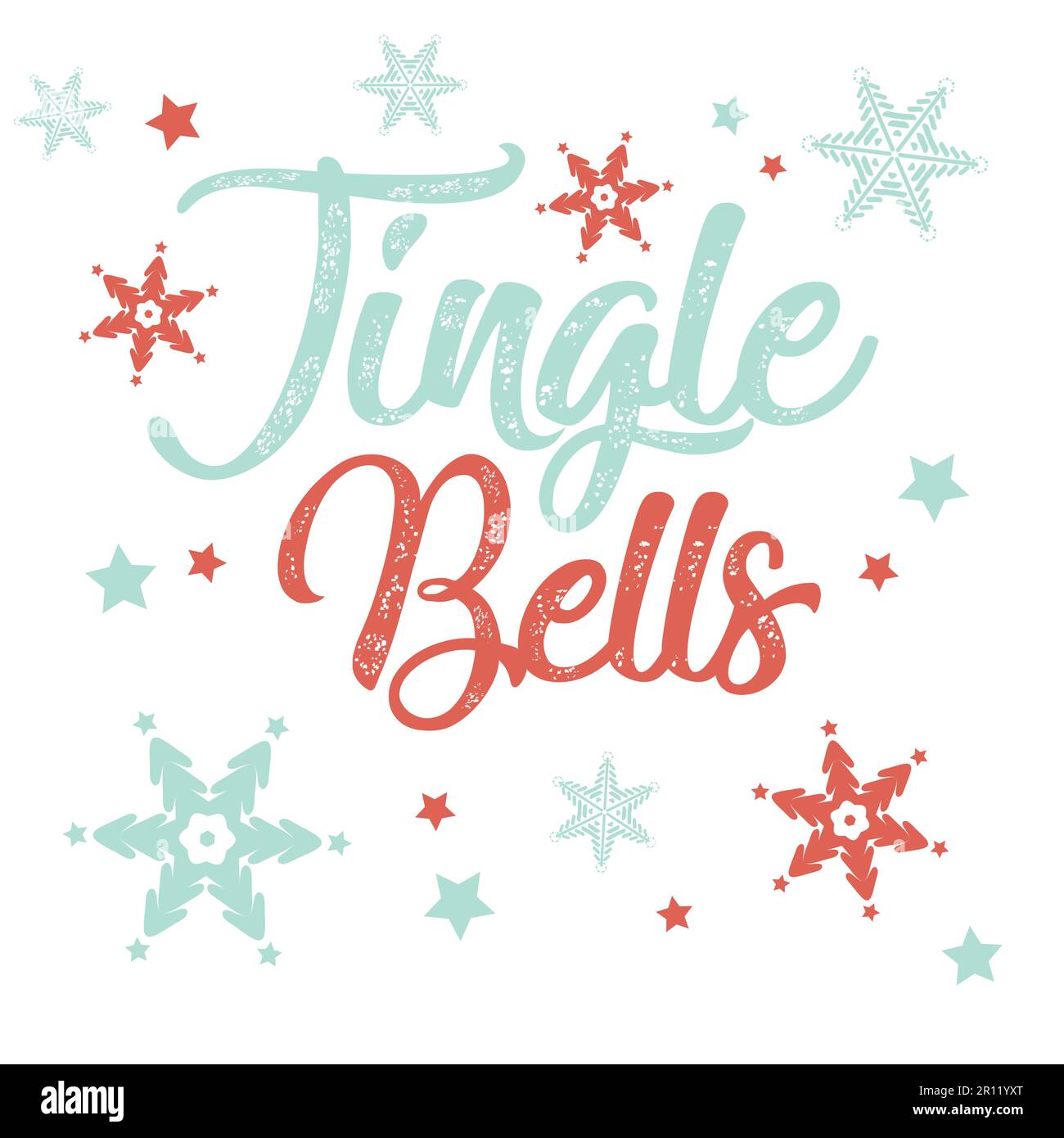 Christmas background with Jingle Bells in decorative type Stock Vector ...