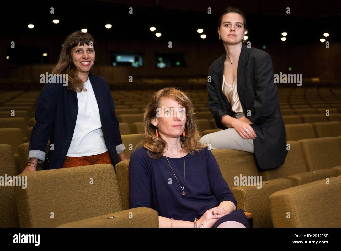 Berlin, Germany. 03rd May, 2023. The directors of the 2023 Berlin Theatertreffen Joanna ...