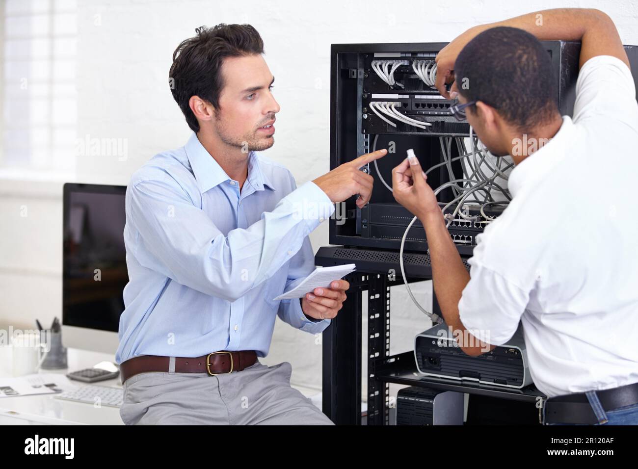 Hardware, information technology and engineering professional men ...