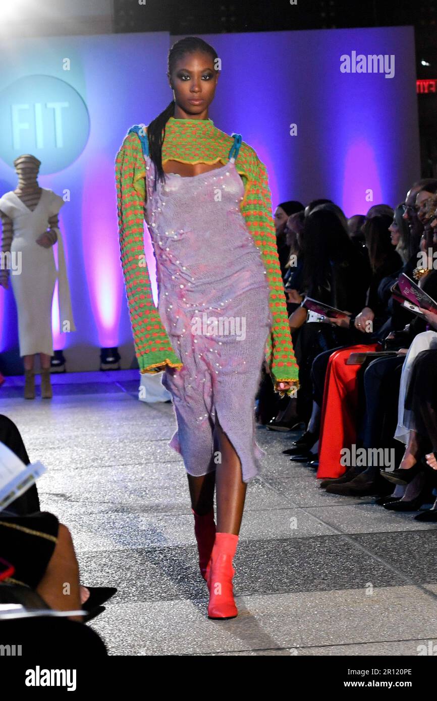 New York, USA. 10th May, 2023. Model walking on the runway at the ...
