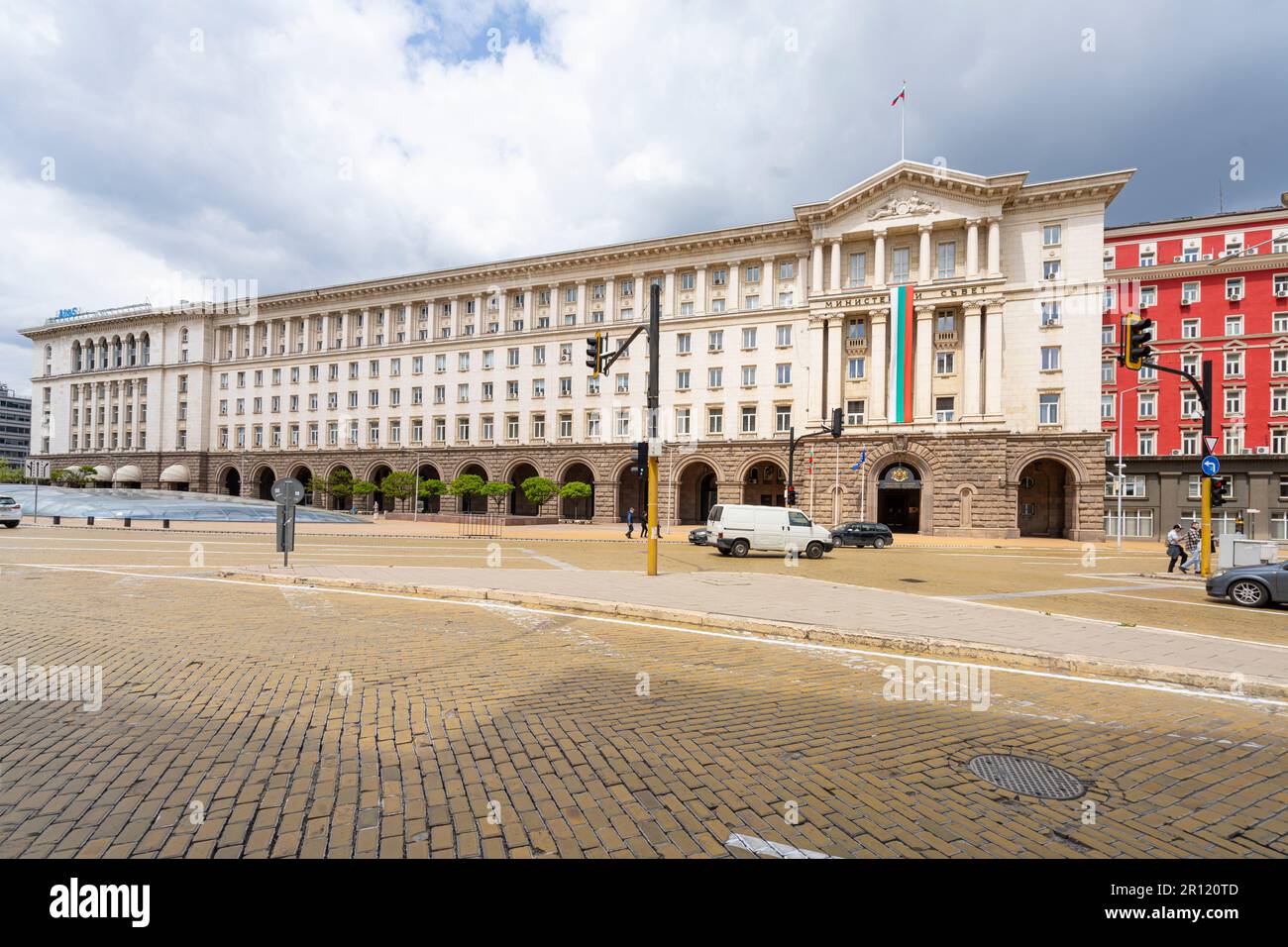 Sofia, Bulgaria. May 2023. exterior view of the Constitutional Court of ...