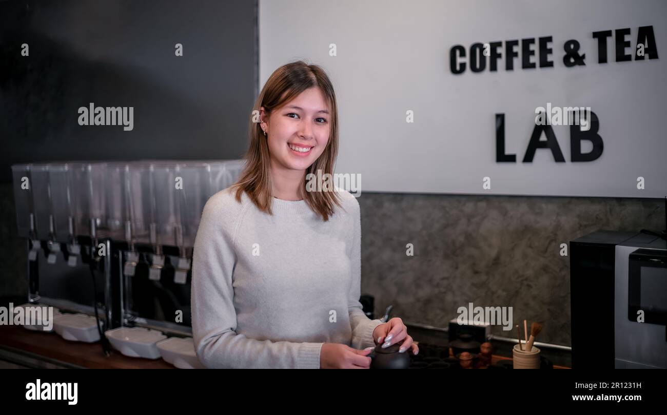 Young adult coffee makers work with skilled baristas to create menus ...
