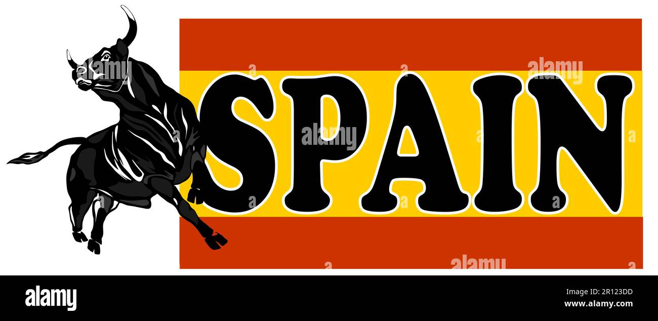 Spain flag cartoon hi-res stock photography and images - Alamy