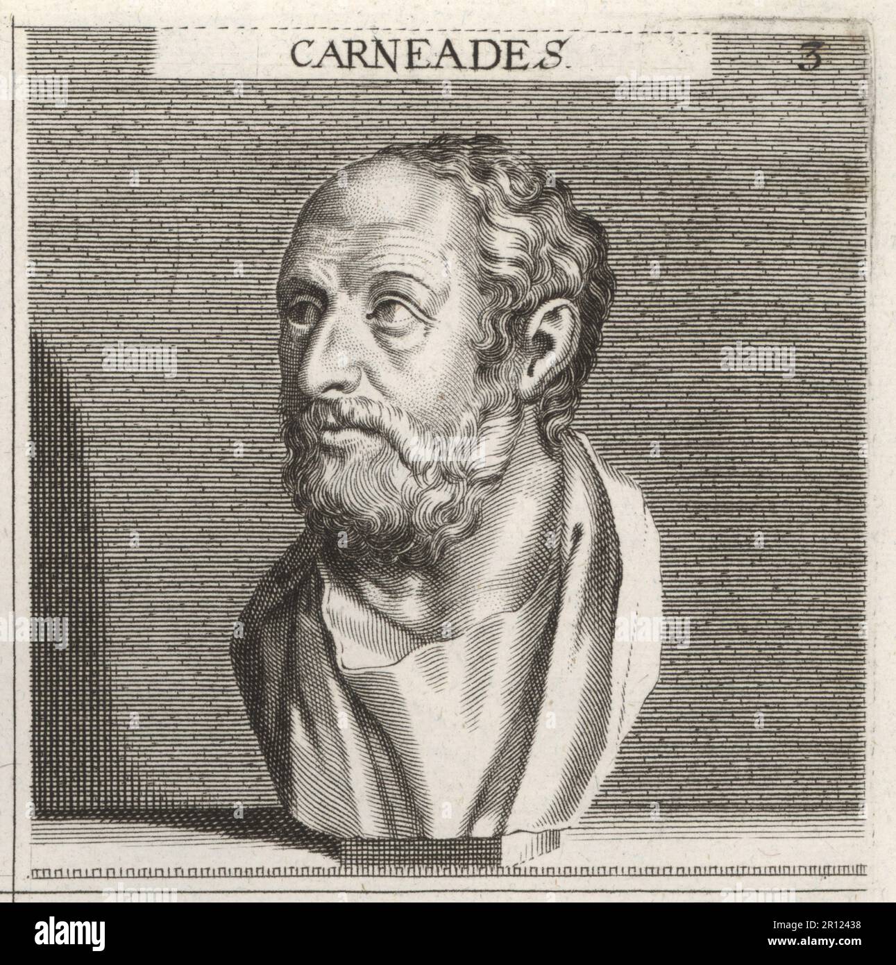 Carneades, Greek philosopher and head of the Skeptical Academy in ...
