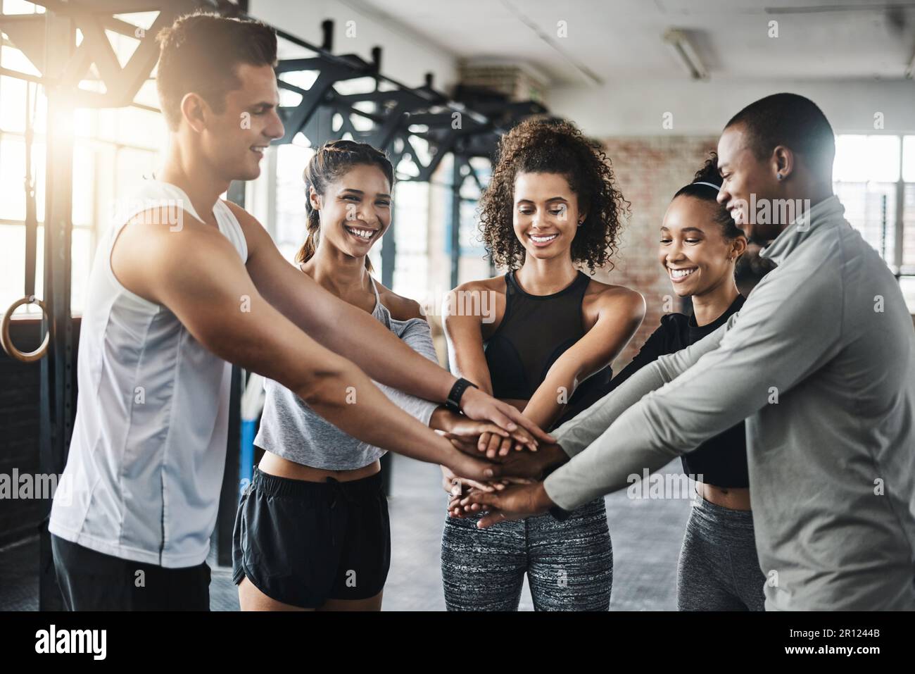 Change your mindset, change your life. a group of young people joining ...