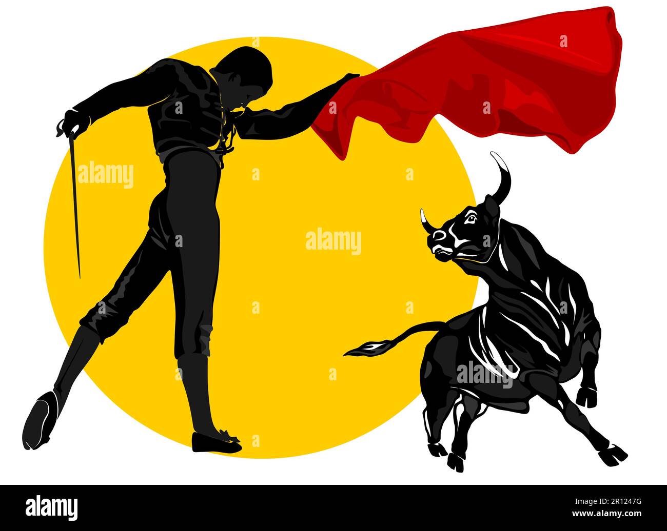 many symbols of Spain Stock Photo - Alamy