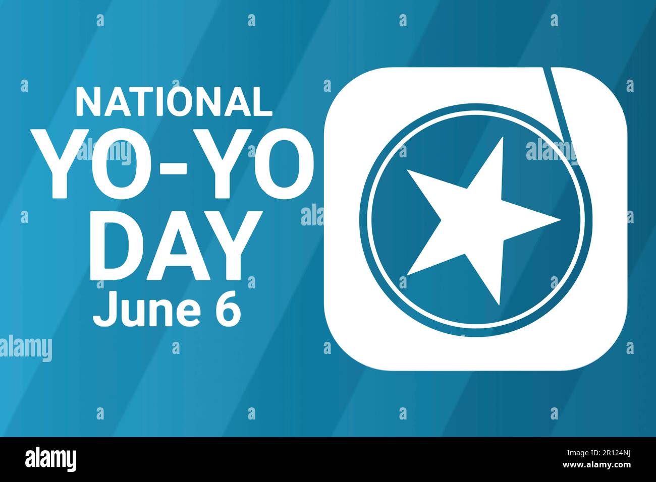 National Yo - Yo Day. June 6. vector illustration Suitable for greeting ...