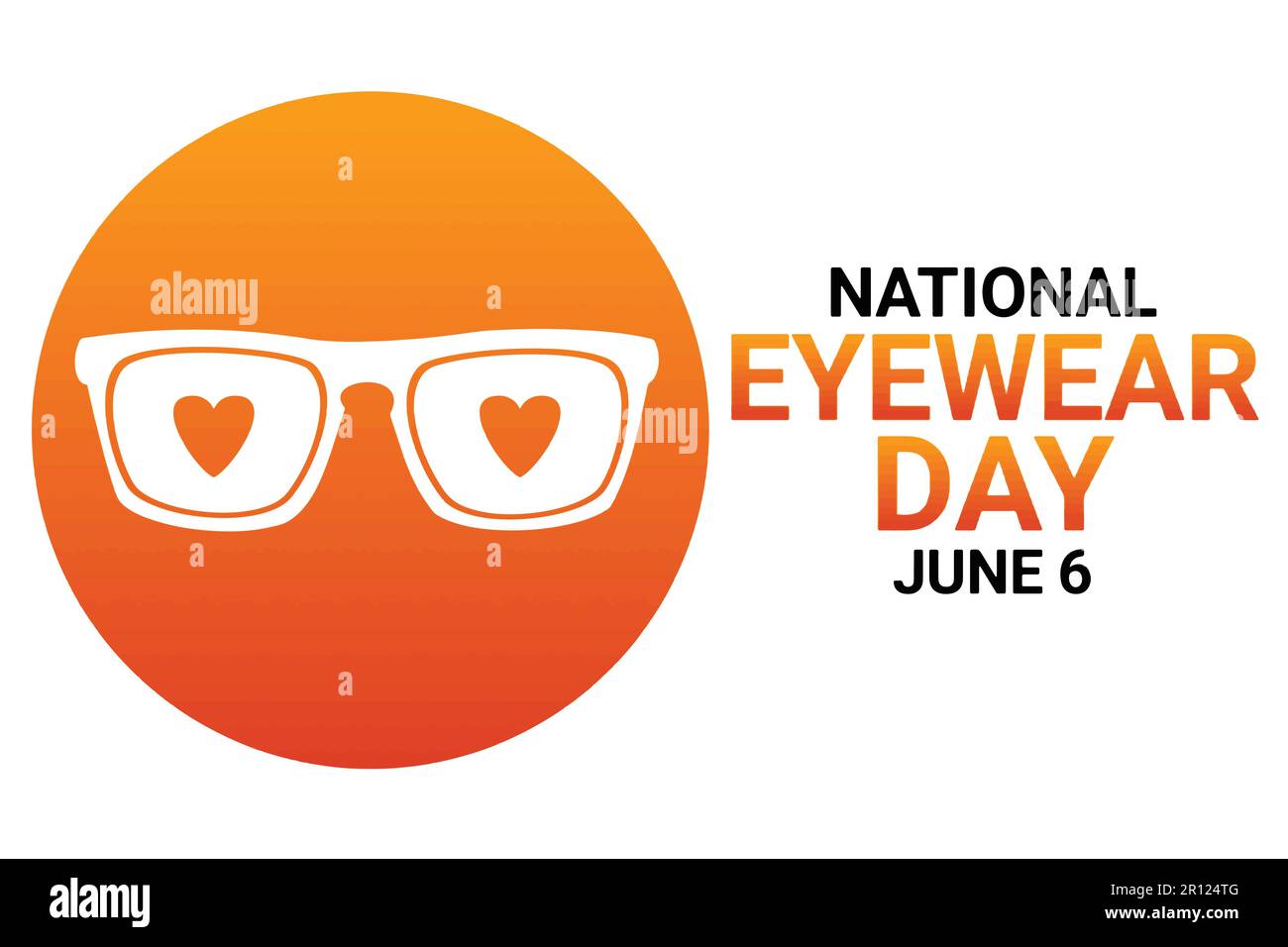 National Eyewear Day vector illustration. June 6. Template for ...