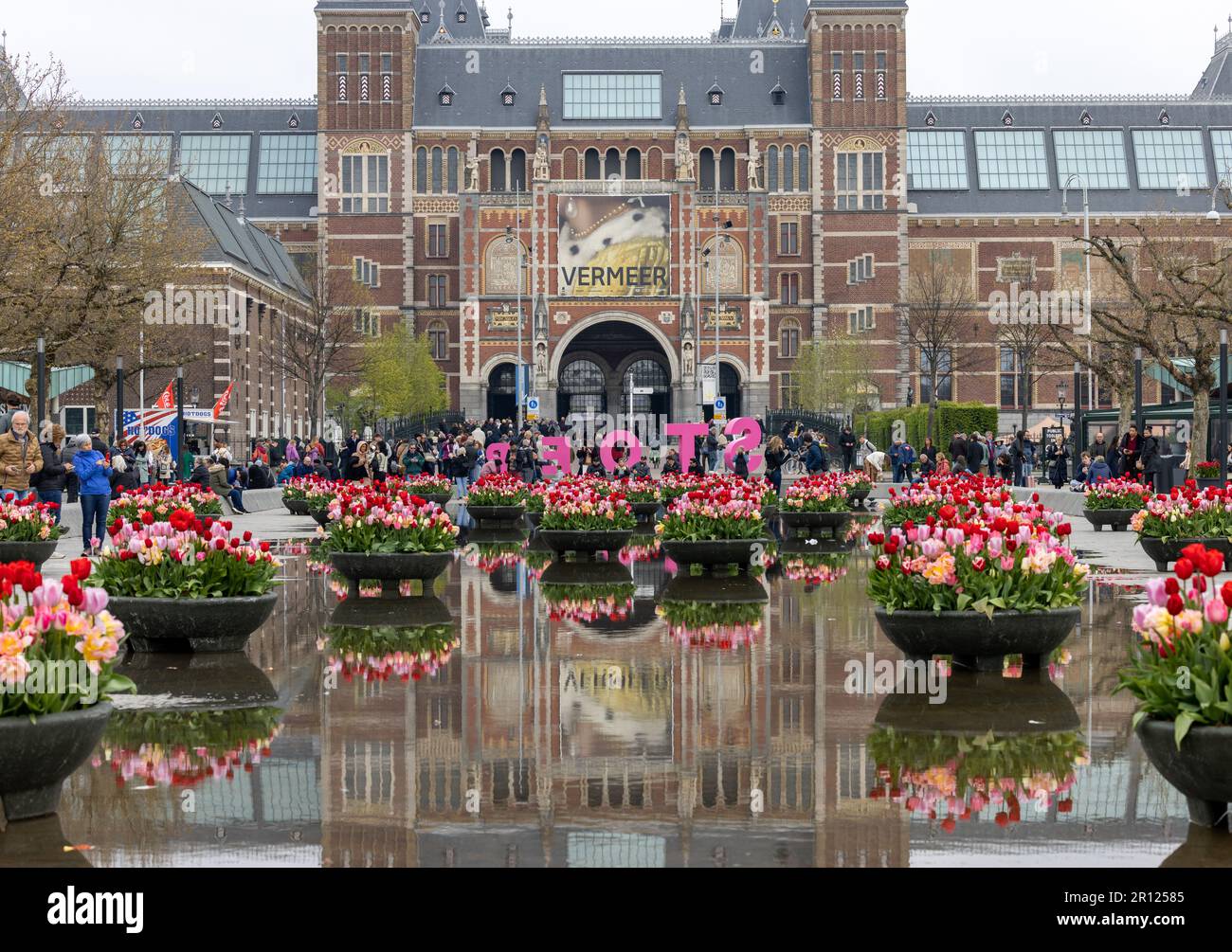 Amsterdam, Netherlands - April 21, 2023: The Rijksmuseum in Amsterdam ...