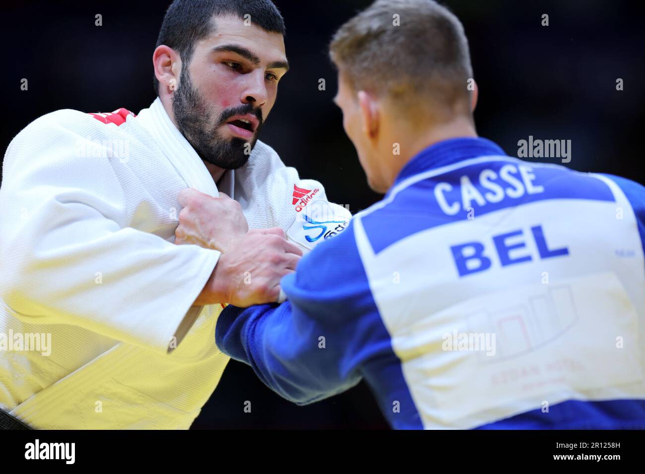 Doha, Qatar. 10/05/2023, (L-R) Tato Grigalashvili (GEO), Matthias Casse (BEL), MAY 10, 2023 ...