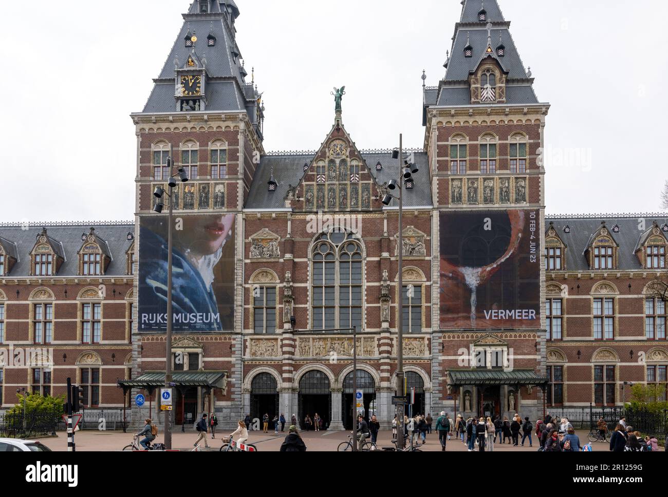 Amsterdam, Netherlands - April 21, 2023: The Rijksmuseum in Amsterdam ...