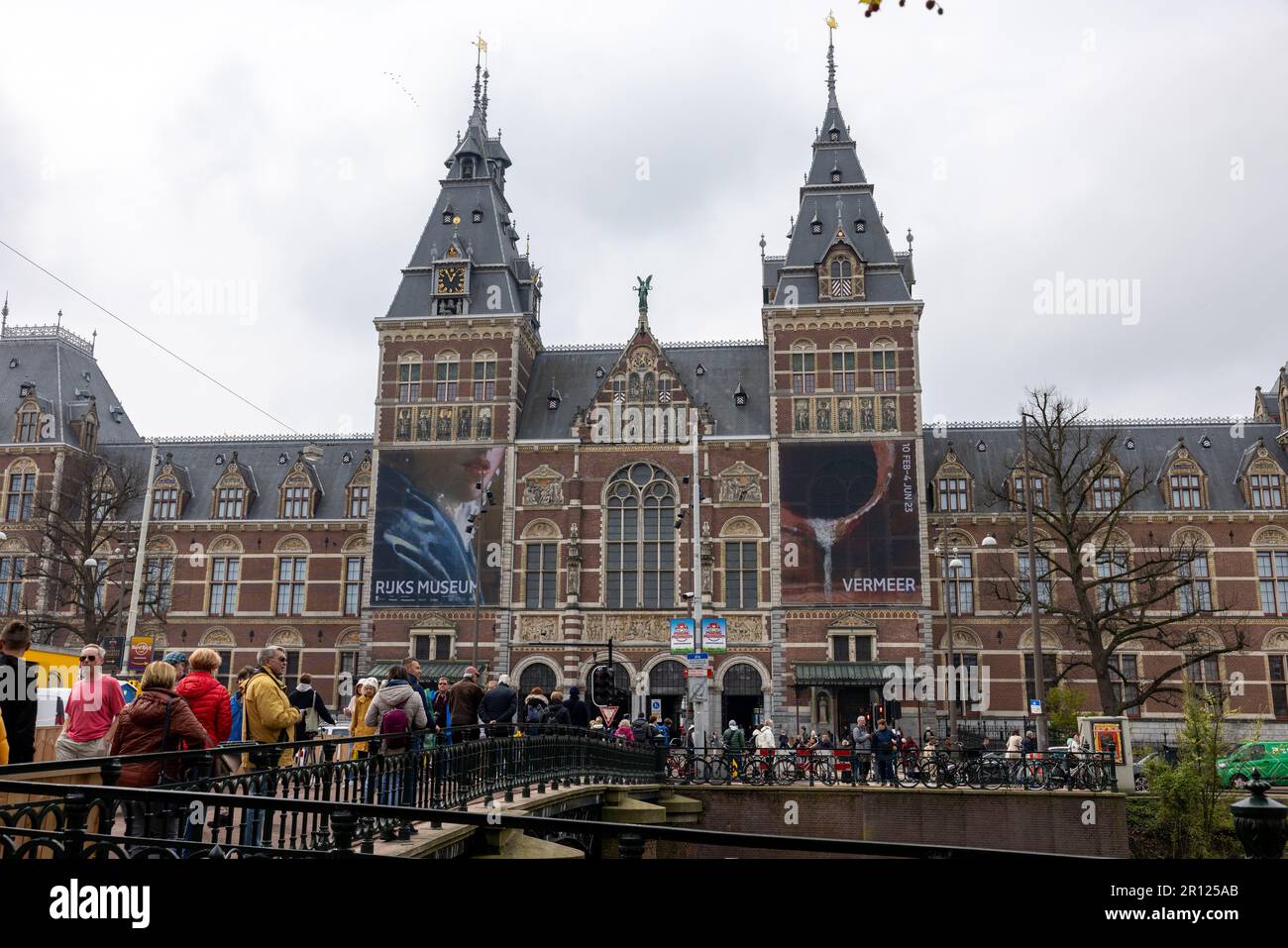 Amsterdam, Netherlands - April 21, 2023: The Rijksmuseum in Amsterdam ...