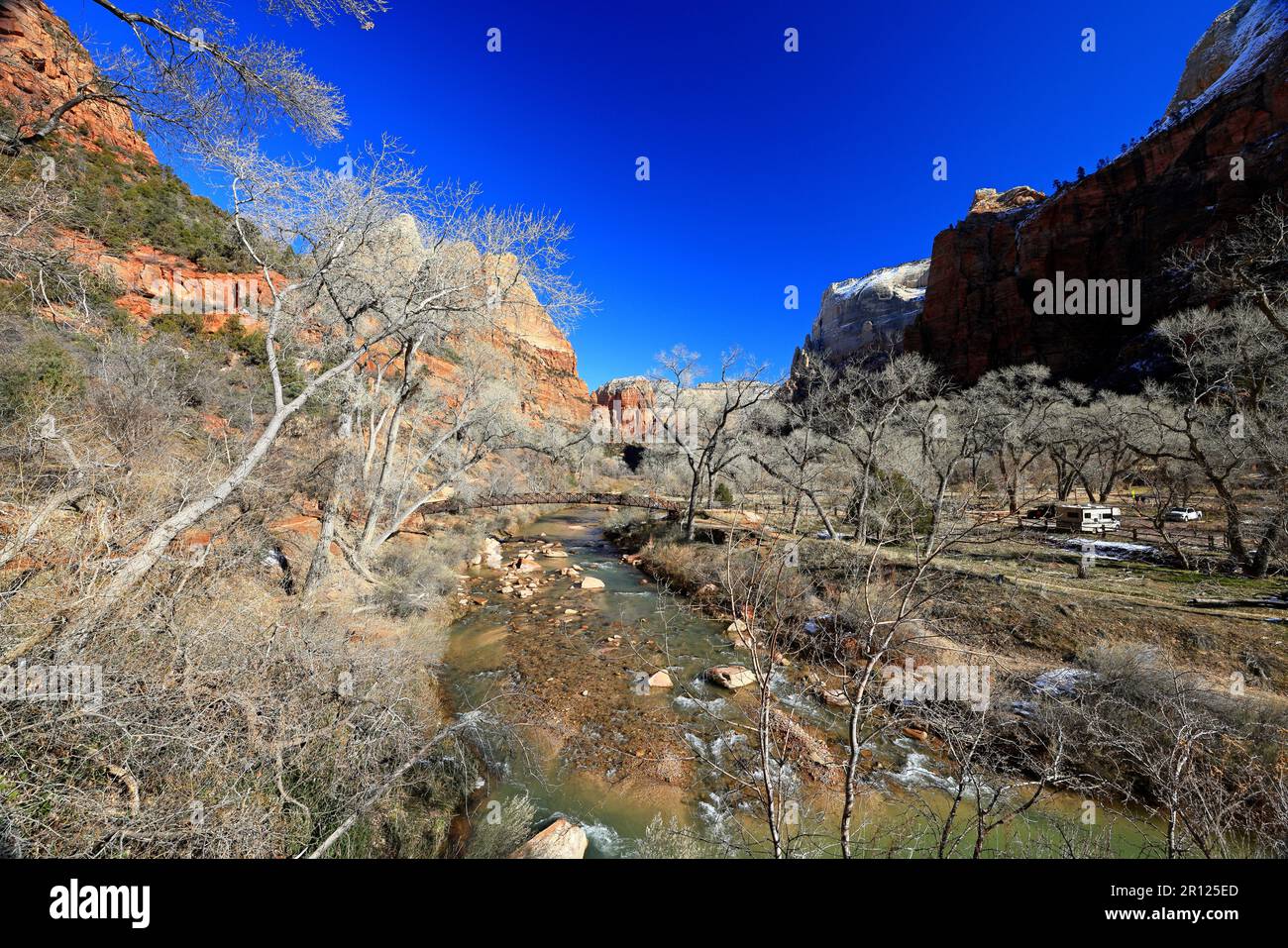 Scenic view of mountains in Zion national park, Springdale, Utah, USA ...
