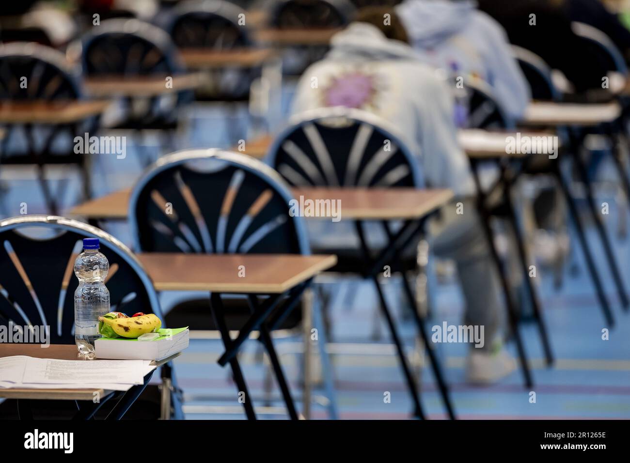 HOOFDDORP - Final exam students during their first exam at a secondary ...