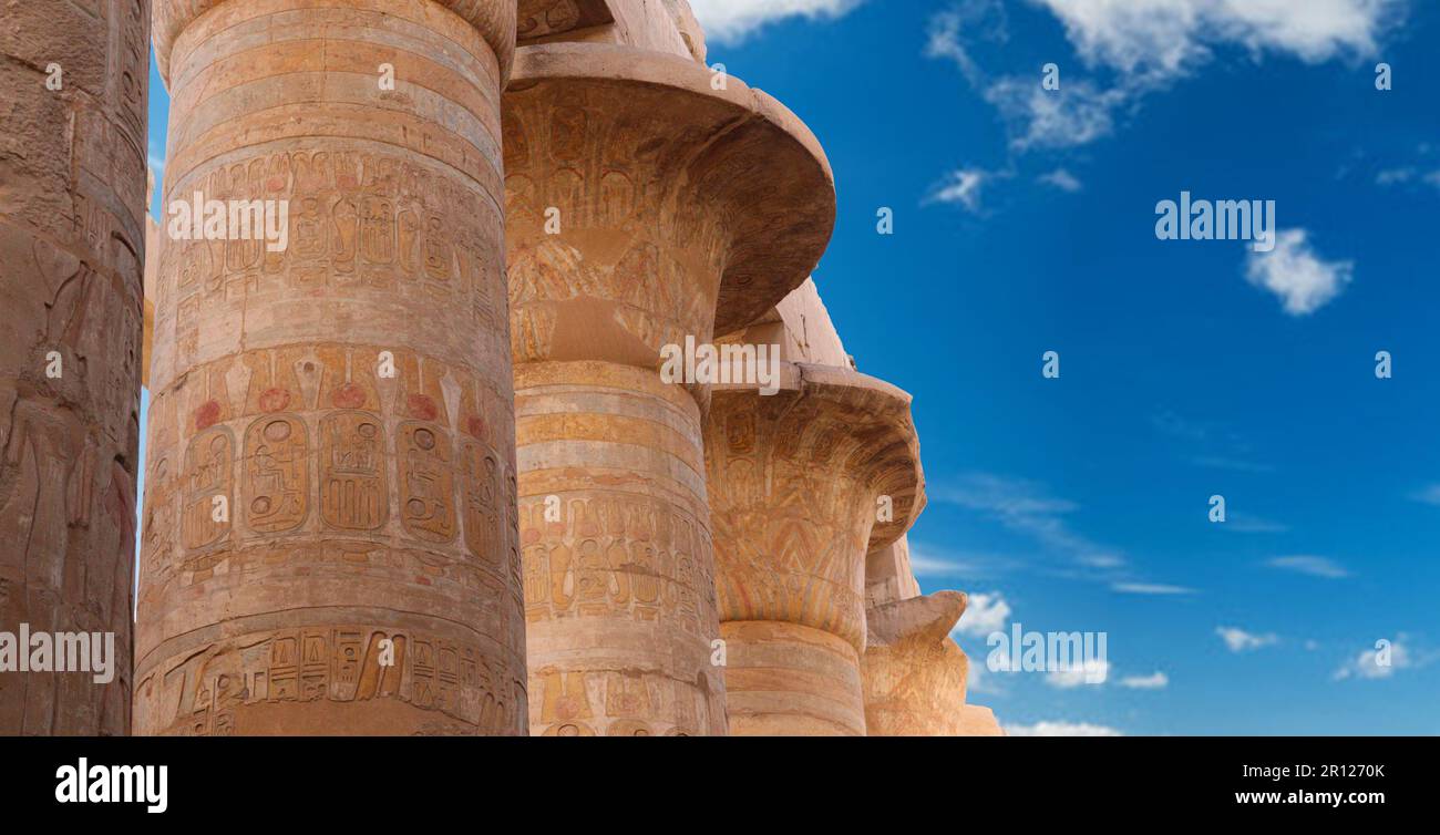 Karnak temple in Luxor, Egypt (ancient egyptian temple Stock Photo - Alamy
