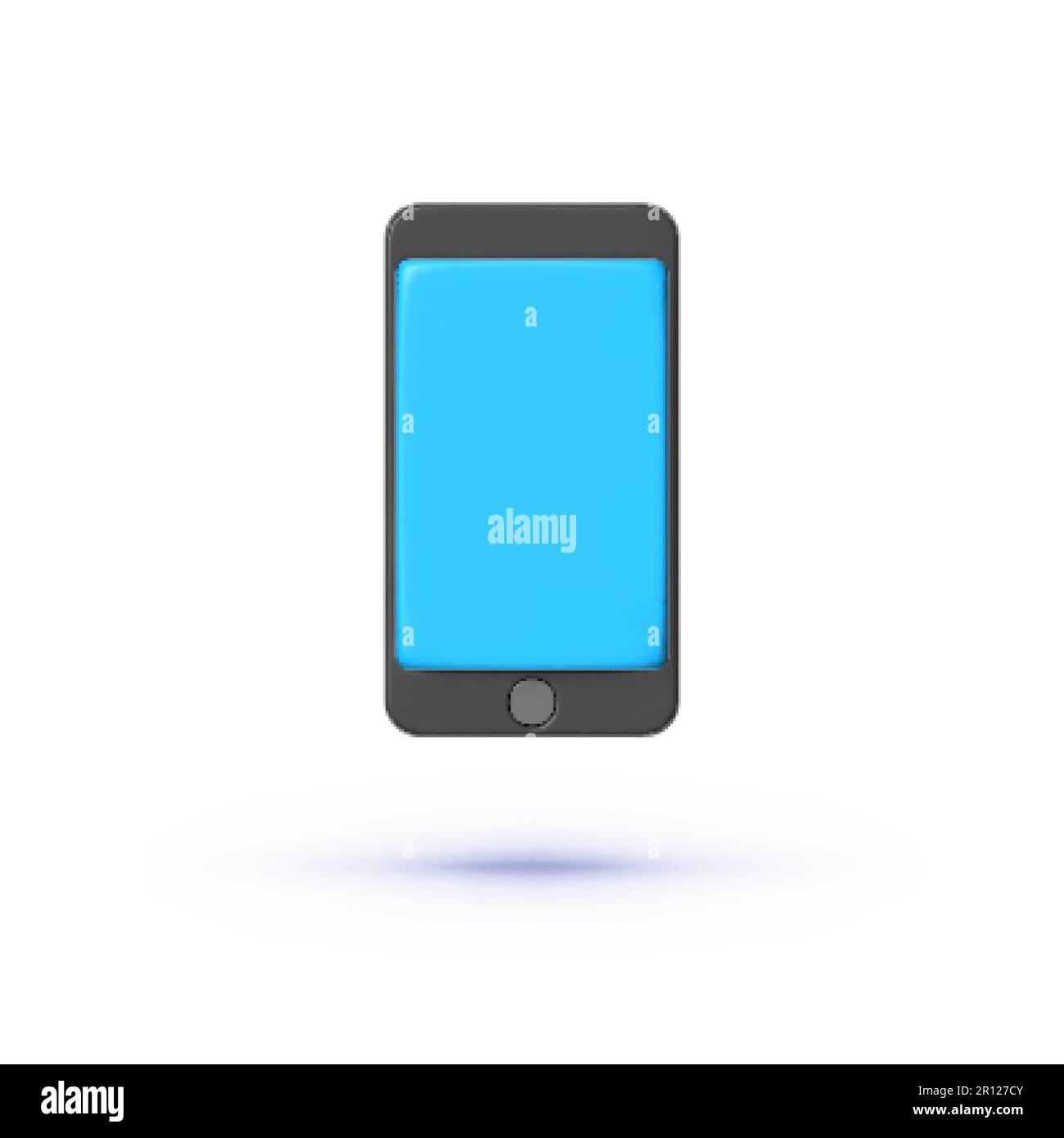 Smartphone 3d on white background. Apple mockup. Mobile app. Isolated ...