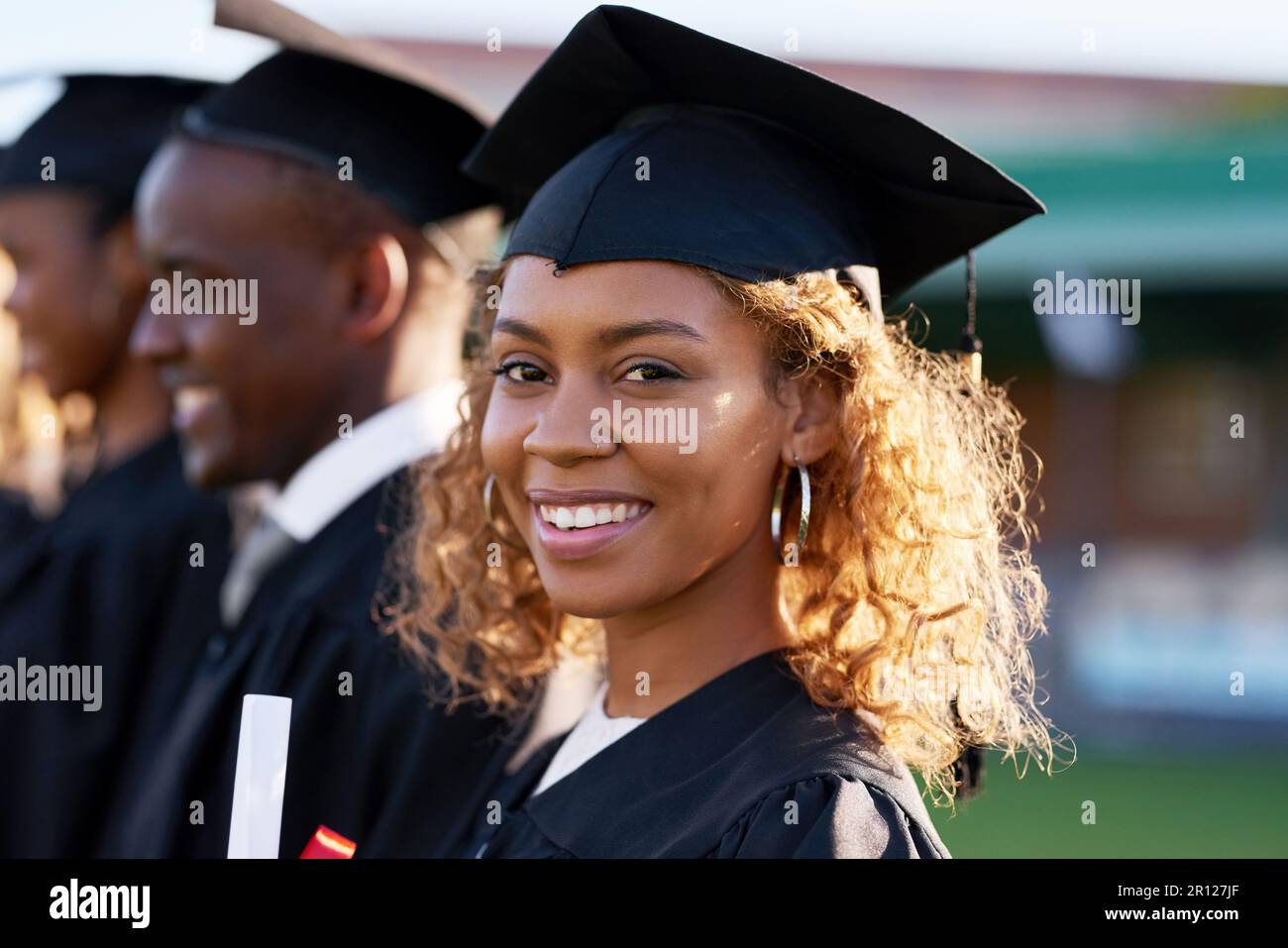 Ive worked extremely hard to see this day. Portrait of a university ...