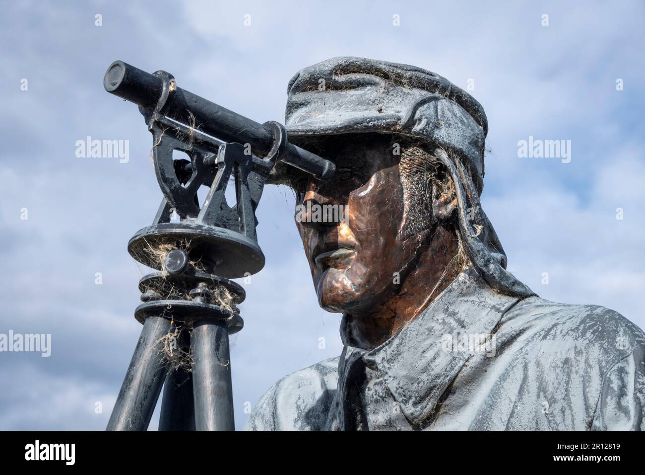 Statue of John Turnbull Thompson, Surveyor General of New Zealand 1876 ...