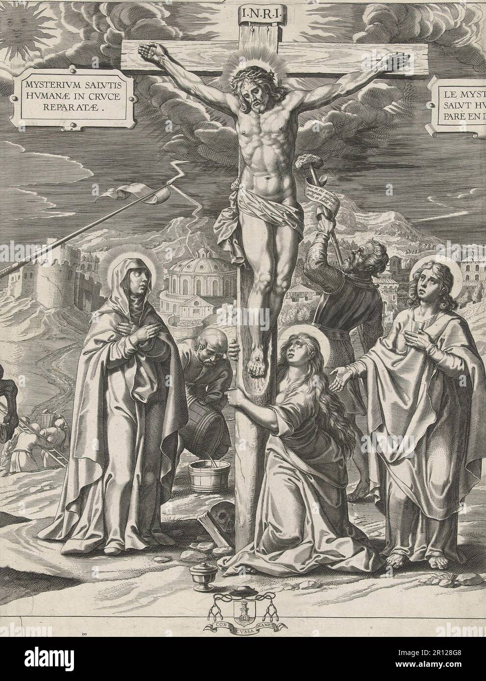 The Crucifixion, Execution, of Jesus of Nazareth, Christ, Good Friday, Golgotha, 1600, Belgium ...