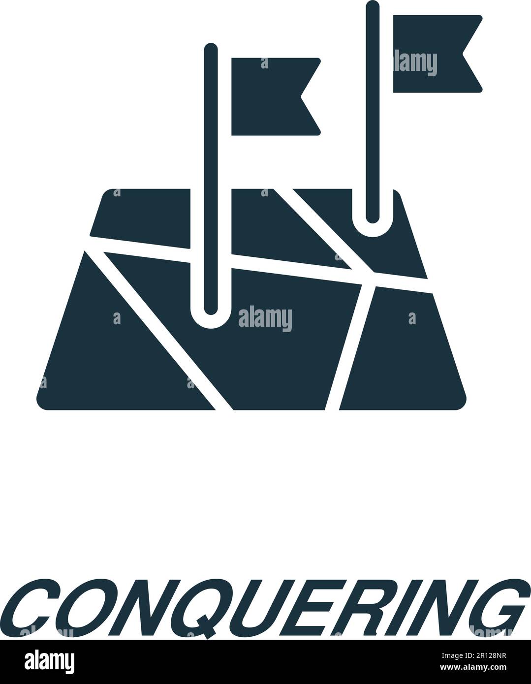 Conquering Icon Monochrome Simple Sign From Challenges Collection Conquering Icon For Logo