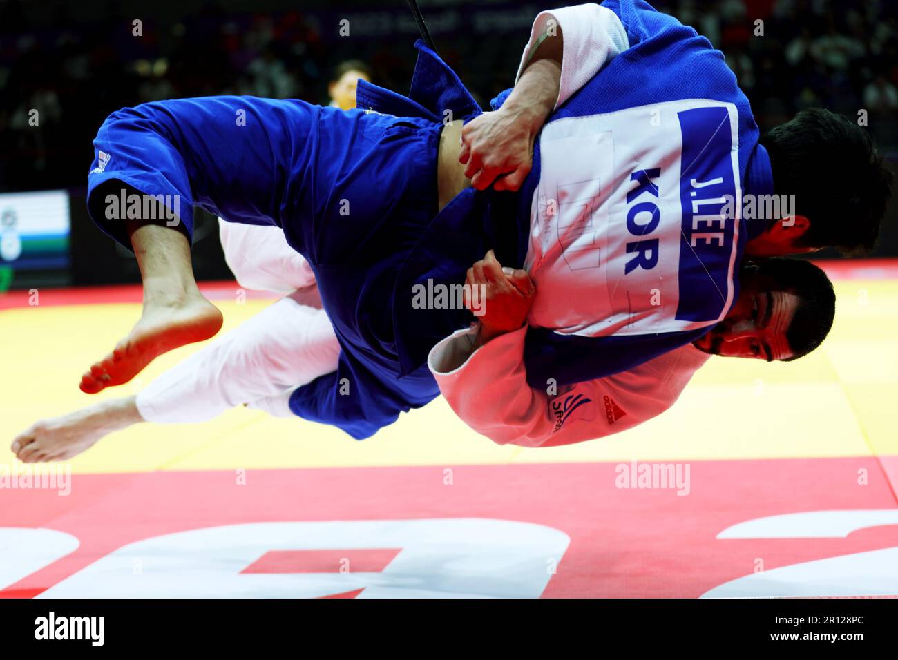 Doha, Qatar. 10/05/2023, (Top-Bottom) Joonhwan Lee (KOR), Tato Grigalashvili (GEO), MAY 10, 2023 ...